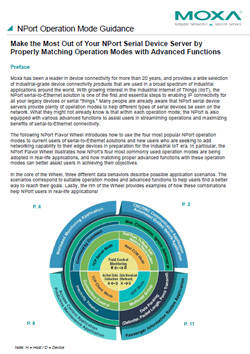 NPort Operation Mode Guidance